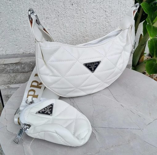 BOLSO Prada Blanco con Monedero – Aravegas