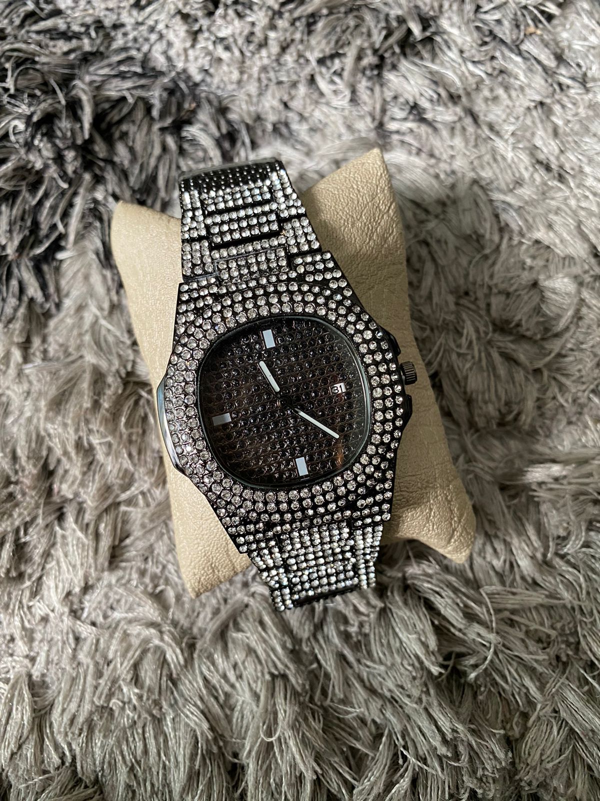 Reloj Cubano Caballero Negro-Plateado Tipo Patek Philippe – Aravegas
